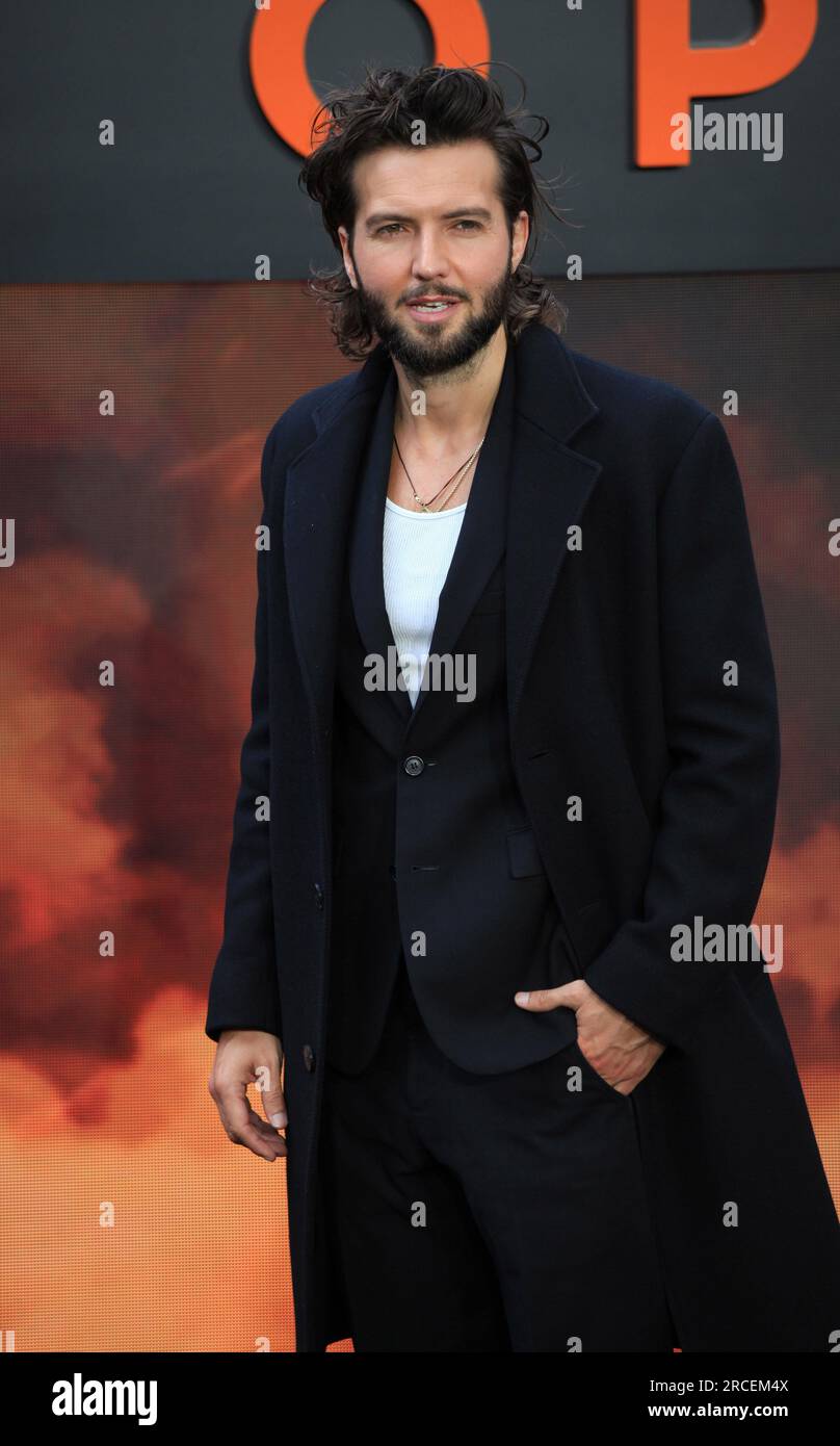 London, UK. Guy Burnet at the Oppenheimer Premiere. Odeon Luxe ...
