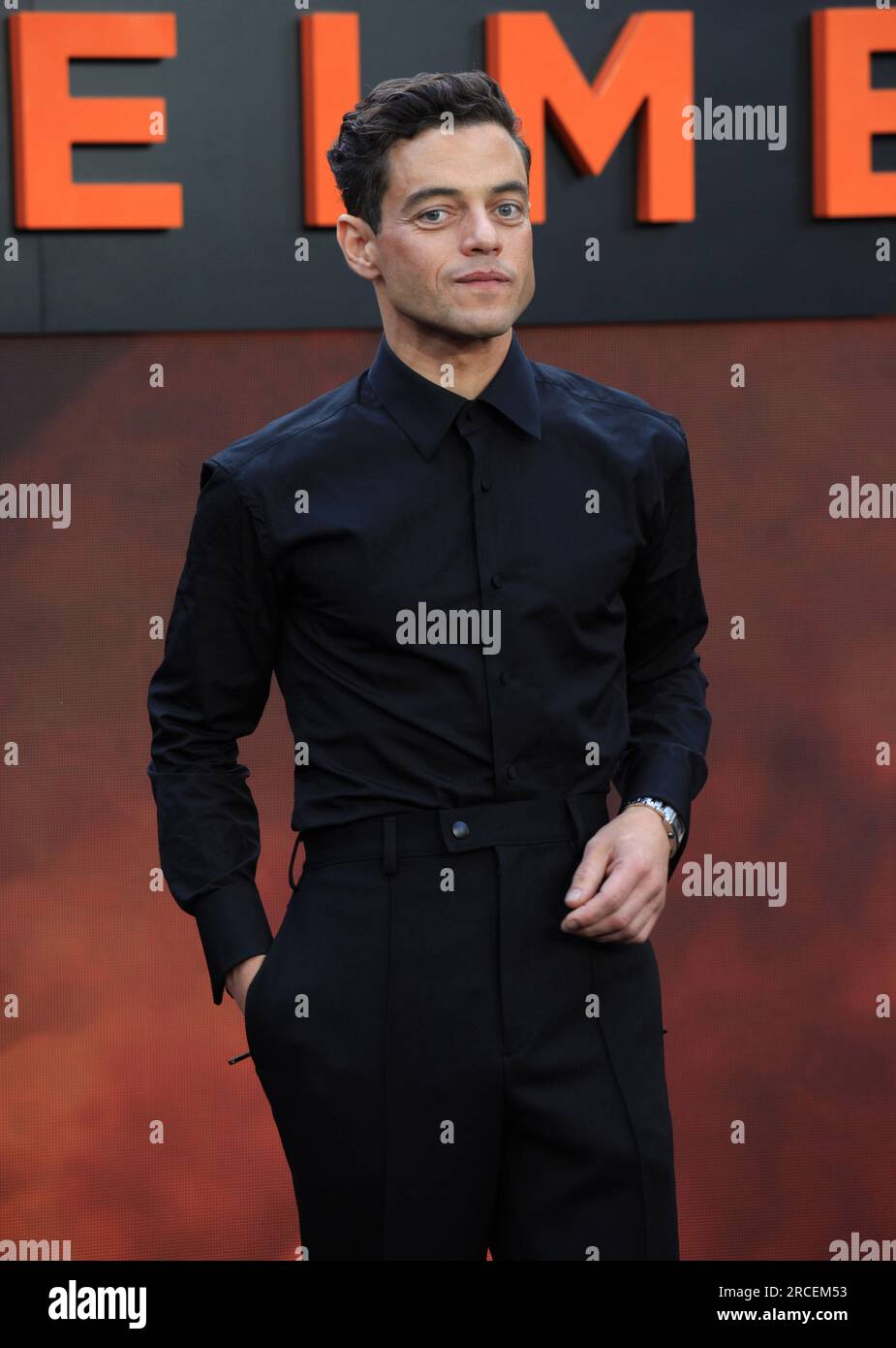 London, UK. Rami Malek at the Oppenheimer Premiere. Odeon Luxe ...