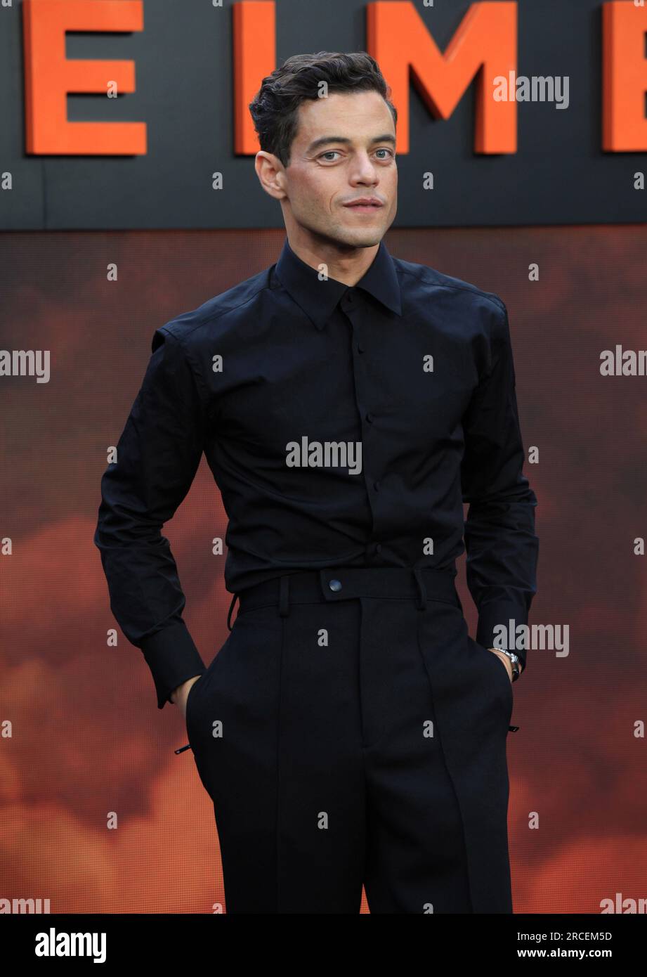 London, UK. Rami Malek at the Oppenheimer Premiere. Odeon Luxe ...