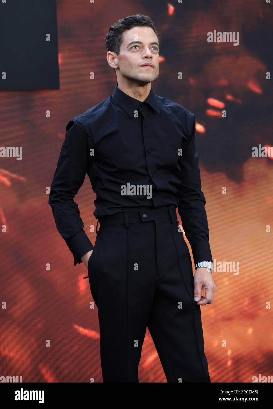London, UK. Rami Malek at the Oppenheimer Premiere. Odeon Luxe ...