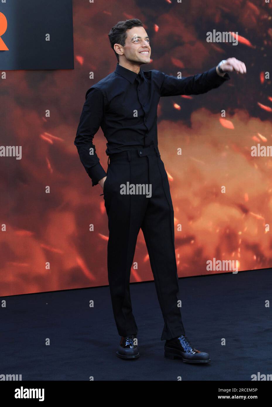 London, UK. Rami Malek at the Oppenheimer Premiere. Odeon Luxe ...