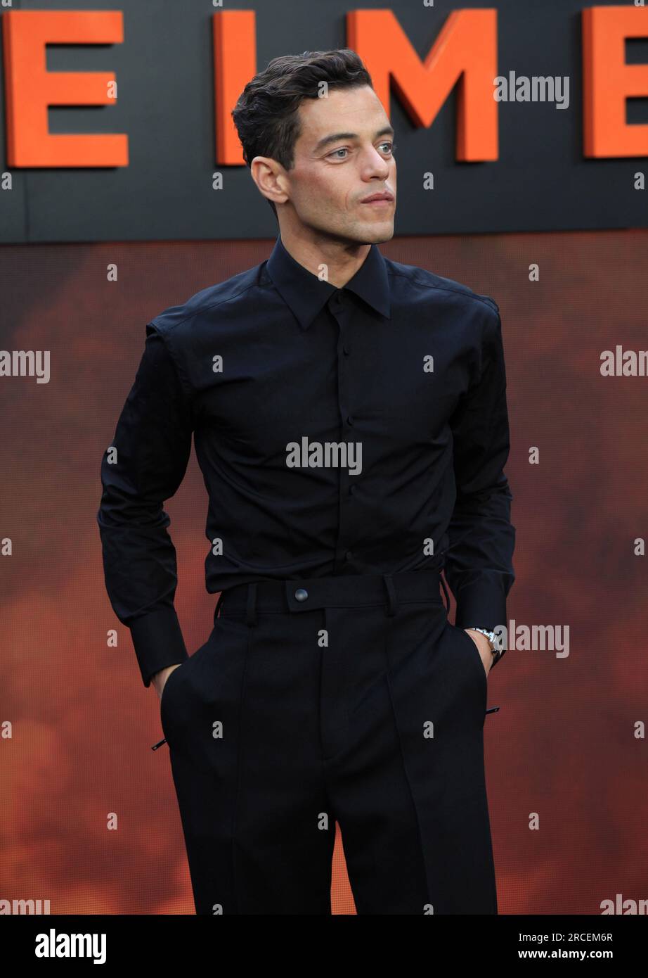 London, UK. Rami Malek at the Oppenheimer Premiere. Odeon Luxe. Leicester Square. 13th July 2023 ...