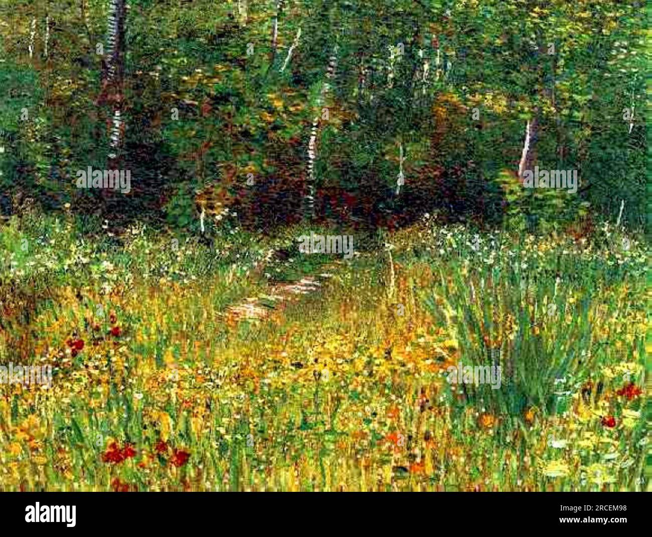 Park at Asnieres in Spring 1887; Paris, France by Vincent van Gogh ...