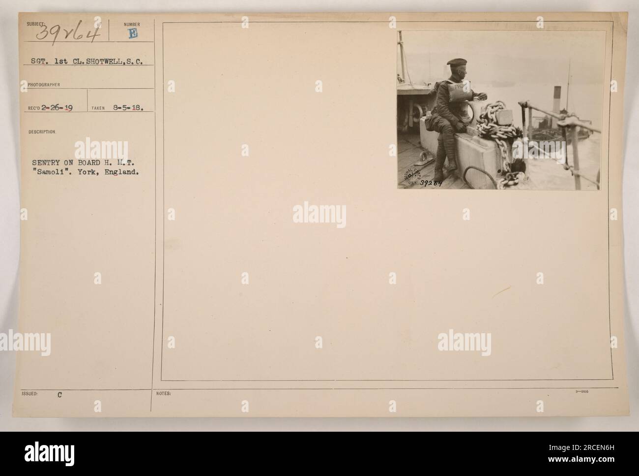 American soldier, Sergeant 1st Class Shotwell, serving as a sentry on ...