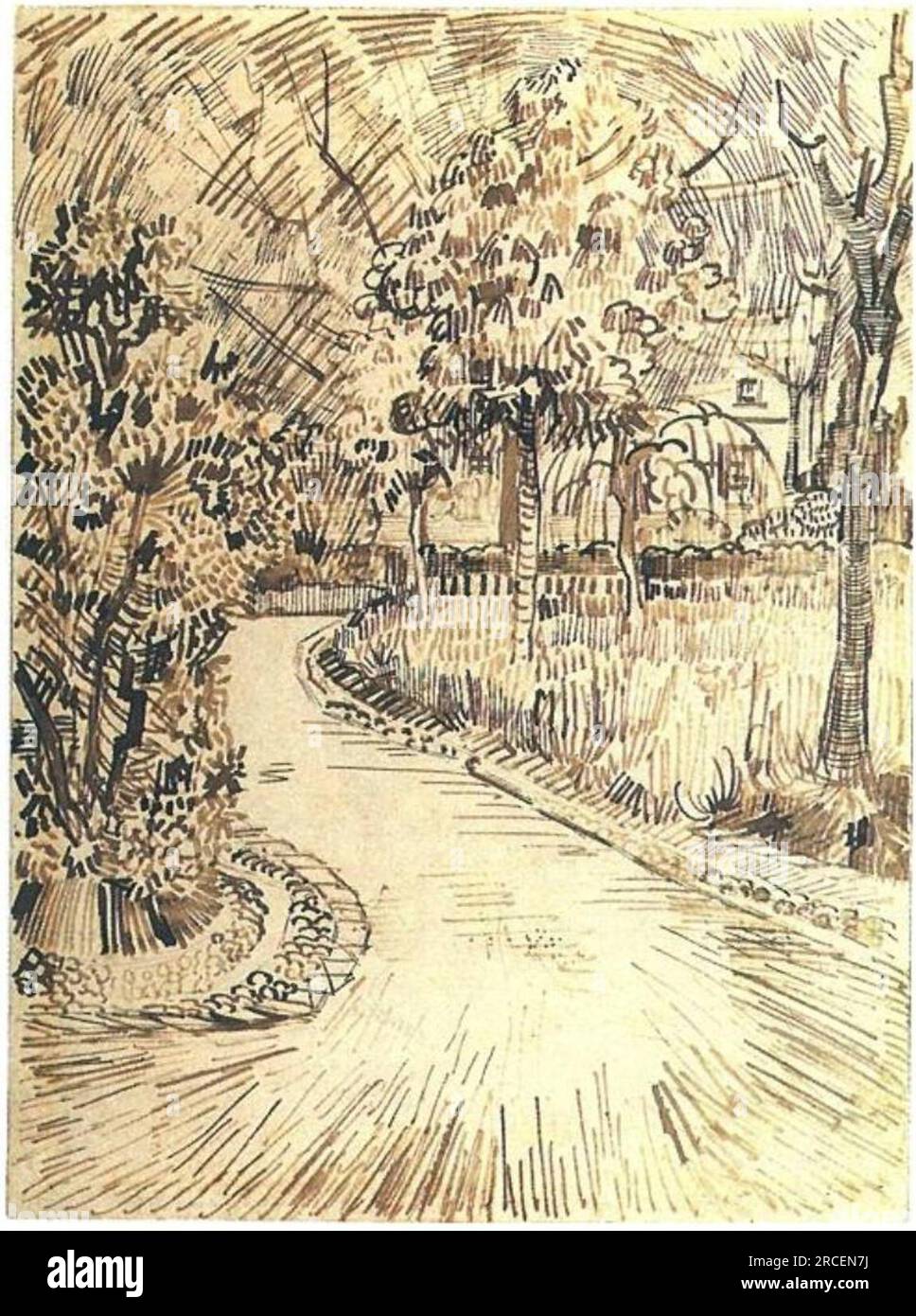 Public Garden with a Corner of the Yellow House 1888; Arles, Bouches-du ...