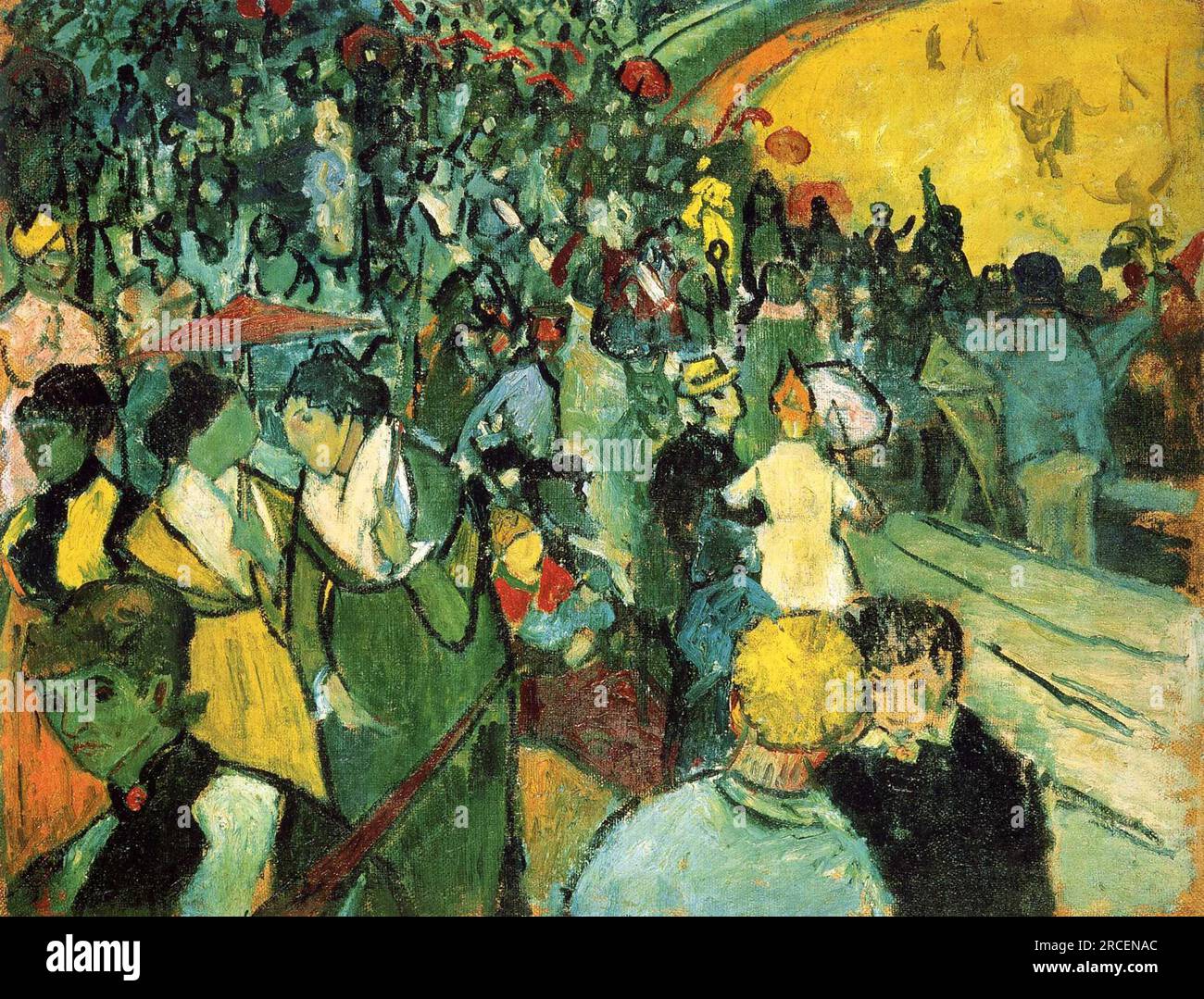 Spectators in the Arena at Arles 1888; Arles, Bouches-du-Rhône, France ...