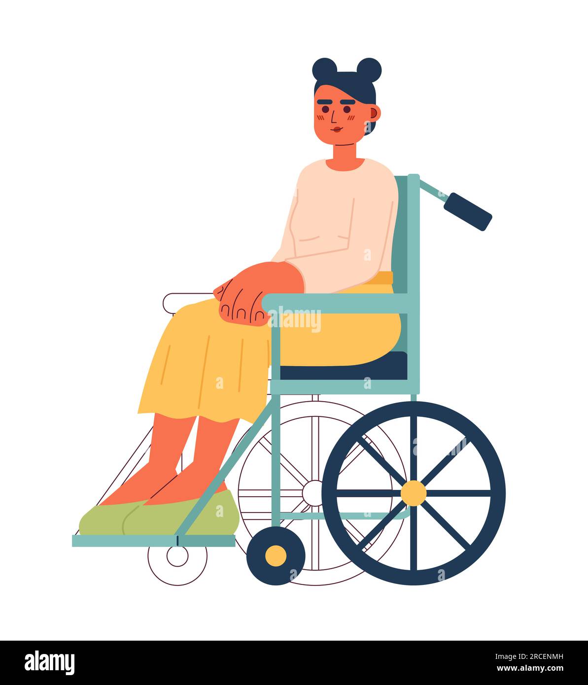 Woman disability who wheelchair Cut Out Stock Images & Pictures - Alamy