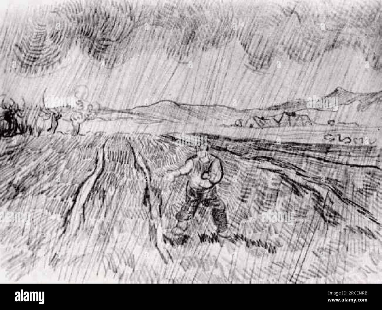 Van gogh enclosed field hi-res stock photography and images - Alamy