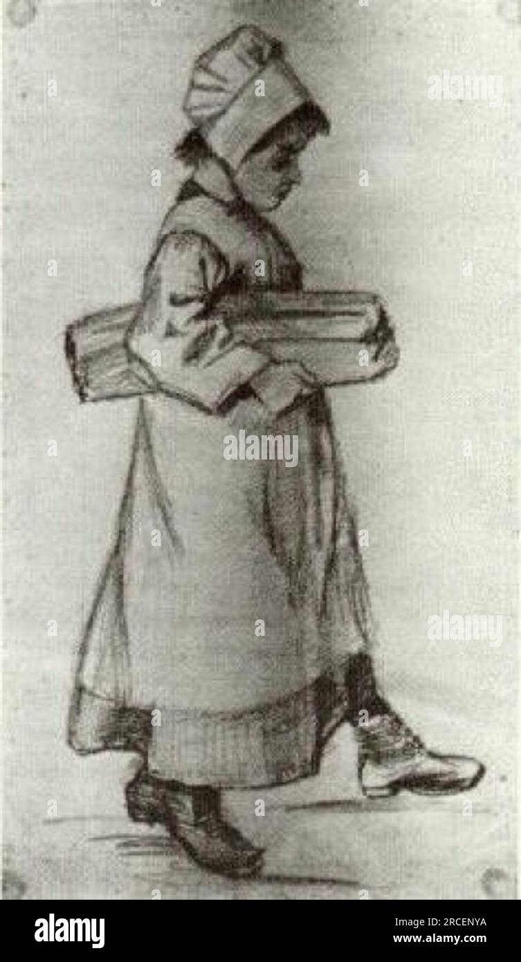 Girl Carrying a Loaf of Bread 1882; Haag / Den Haag / La Haye / The ...