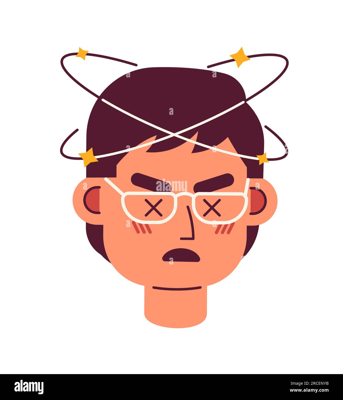 Image human head spinning Stock Vector Images - Alamy