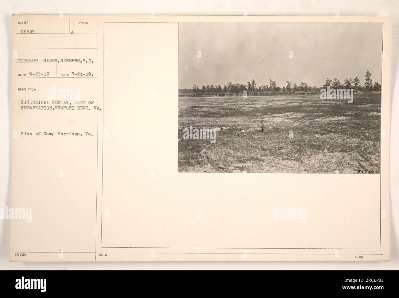 Image showing a view of Camp Morrison, Virginia, located at the Port of ...