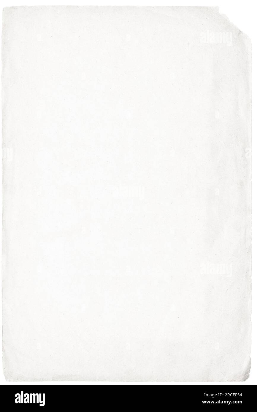 white paper texture with copy space. isolated watercolor sheet ...