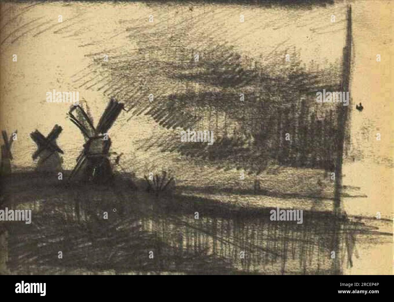 Mills in the Neighbourhood of Dordrecht 1877; Dordrecht / Dort ...
