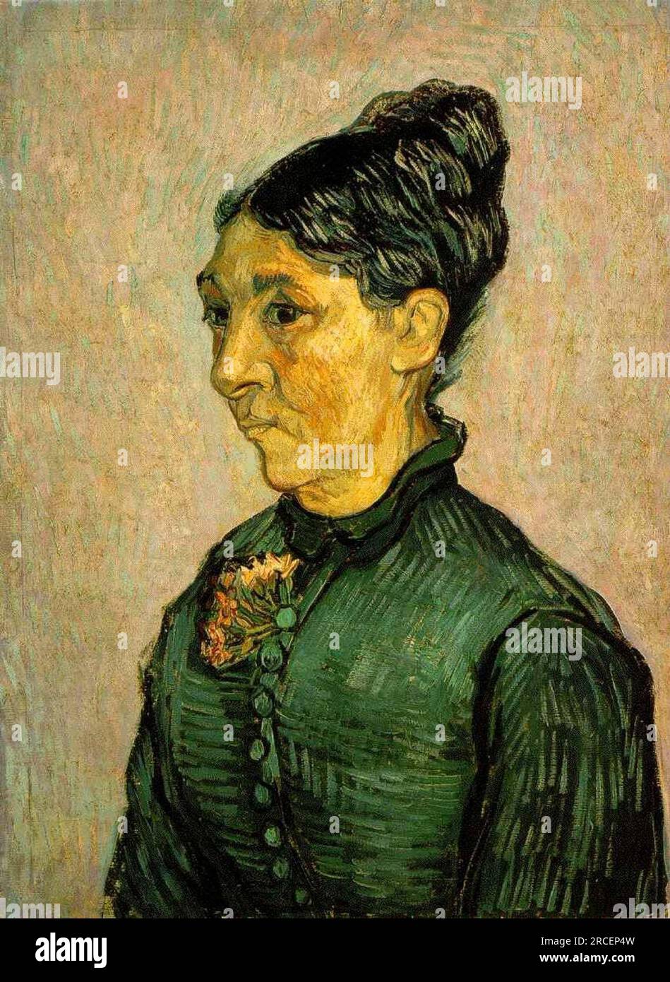 Portrait of Madame Trabuc 1889; Saint-rémy-de-provence, France by ...