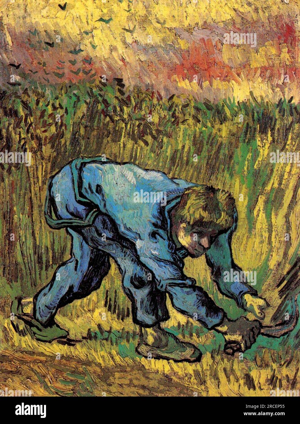 Reaper with Sickle (after Millet) 1889; Saint-rémy-de-provence, France ...