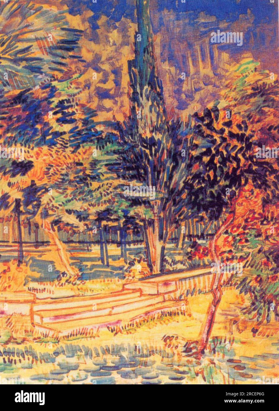 Stone Steps in the Garden of the Asylum 1889; Saint-rémy-de-provence ...