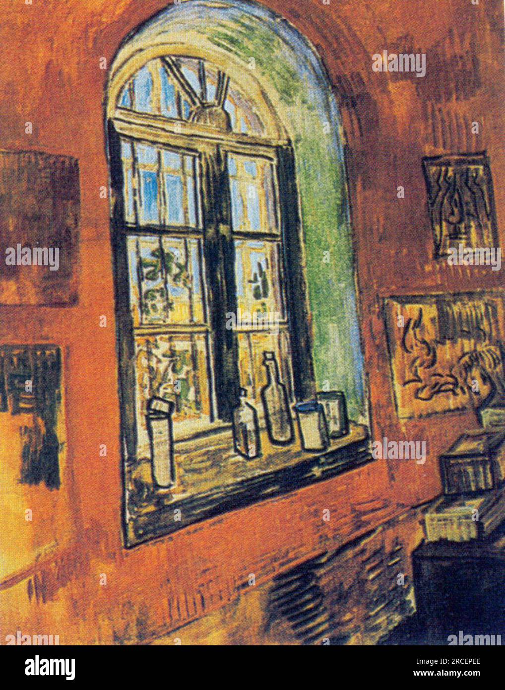 Window of Vincent's Studio at the Asylum 1889; Saint-rémy-de-provence ...