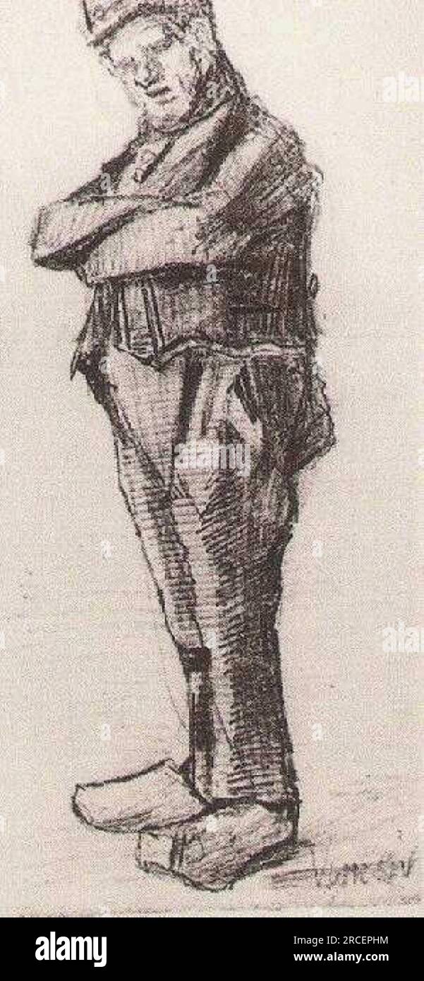 Man, Standing with Arms Folded 1882; Haag / Den Haag / La Haye / The ...