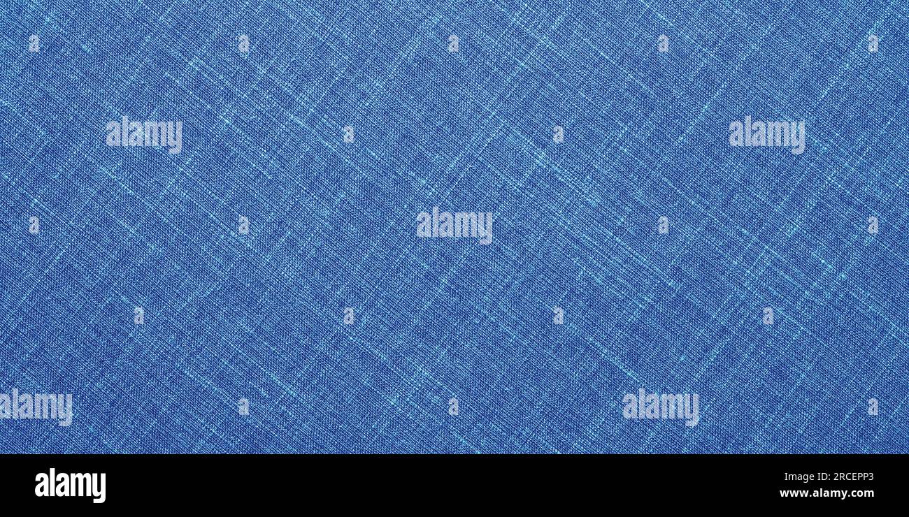 blue linen fiber tablecloth, fabric texture close-up Stock Photo - Alamy