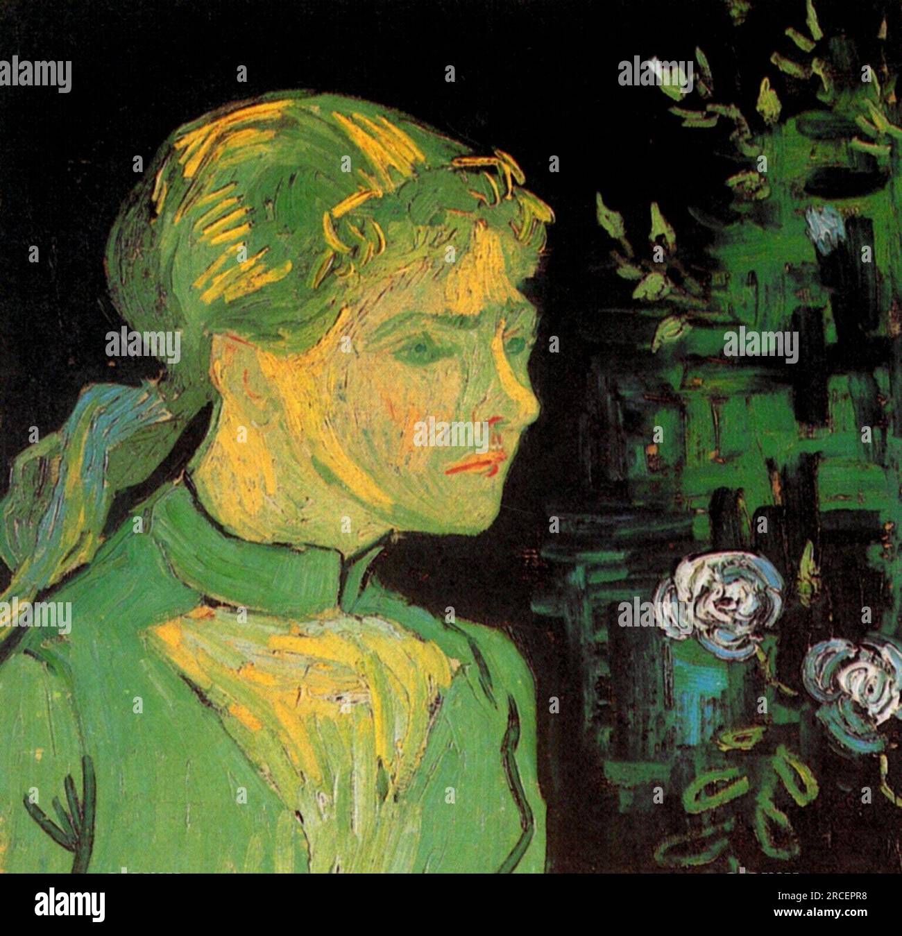 Portrait of Adeline Ravoux 1890; Auvers-sur-oise, France by Vincent van ...