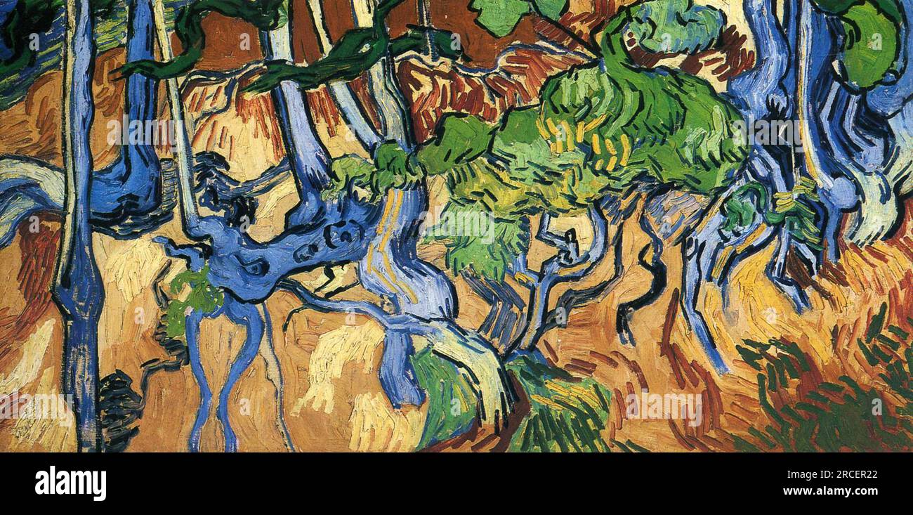Tree roots 1890; France by Vincent van Gogh Stock Photo - Alamy