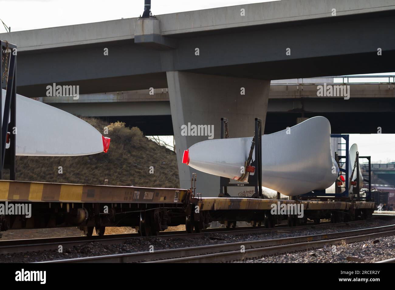 Wind turbine blades Stock Photo - Alamy