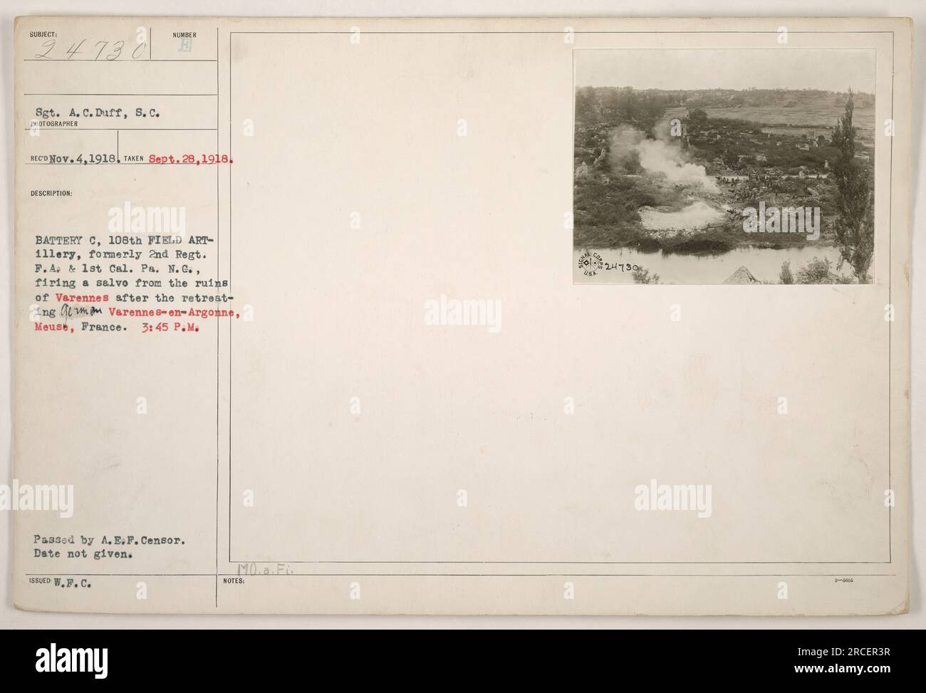 108th regt field artillery hi-res stock photography and images - Alamy