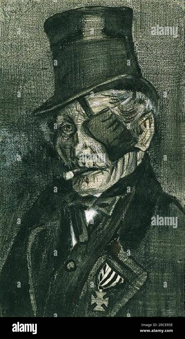 Orphan Man in Sunday Clothes with Eye Bandage 1882; Haag / Den Haag ...