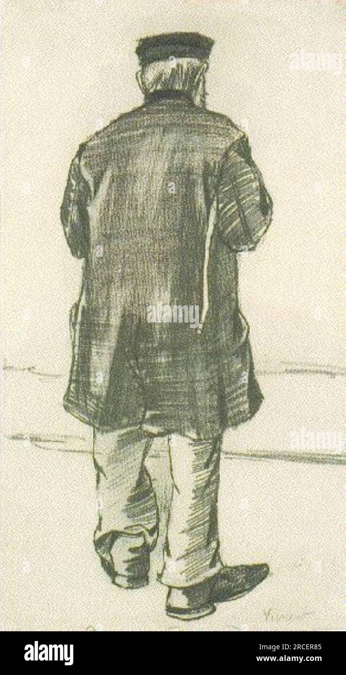 Orphan Man with Cap, Seen from the Back 1882; Haag / Den Haag / La Haye ...