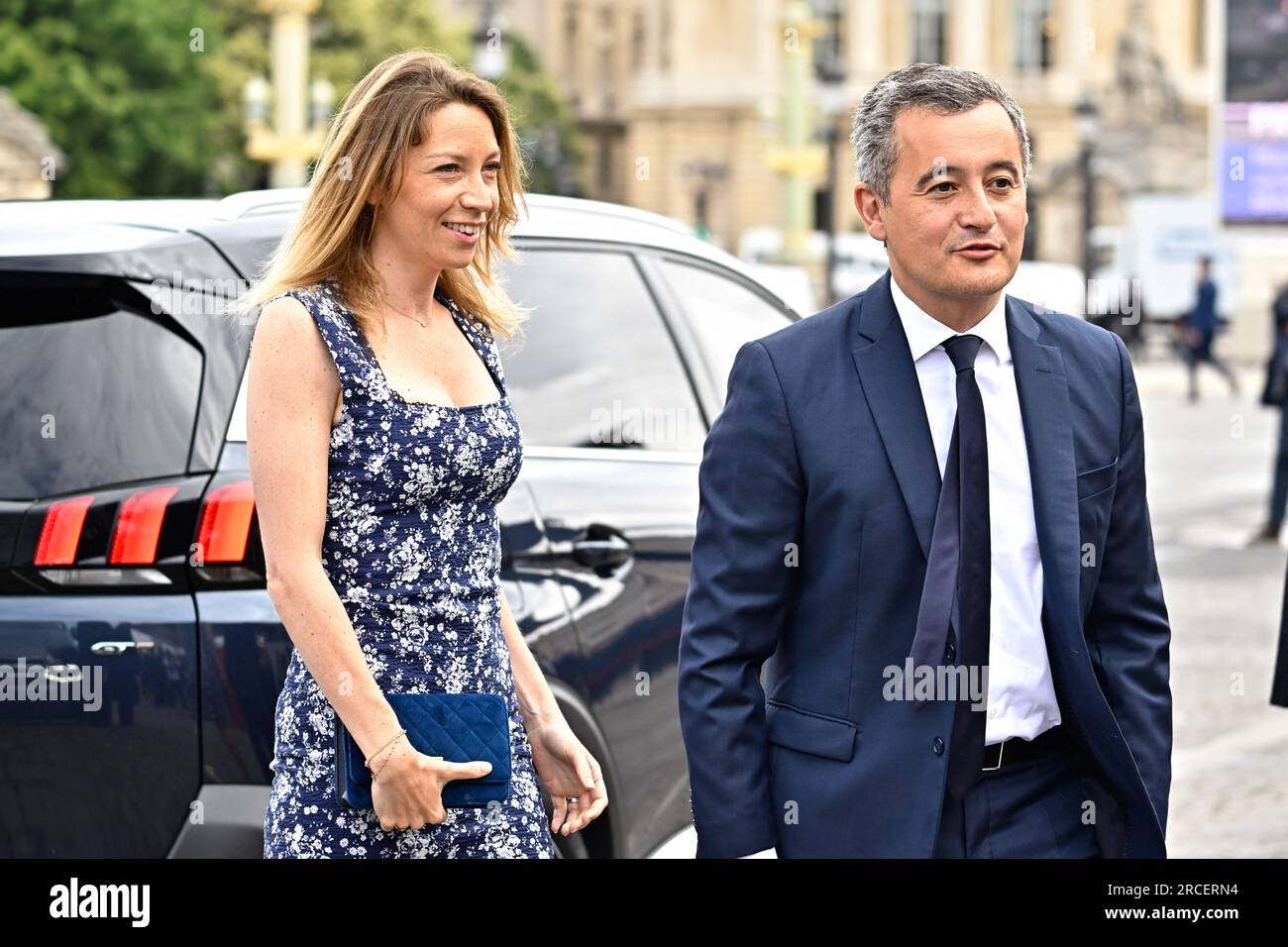 Paris, France. 14th July, 2023. French Interior Minister Gerald ...