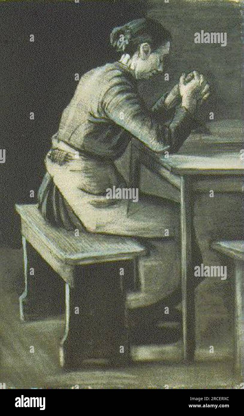 Woman Praying 1883; Haag / Den Haag / La Haye / The Hague, Netherlands ...