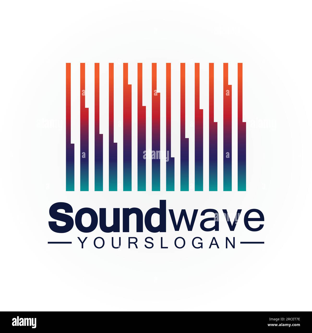 Sound wave logo and symbol vector Stock Vector Image & Art - Alamy