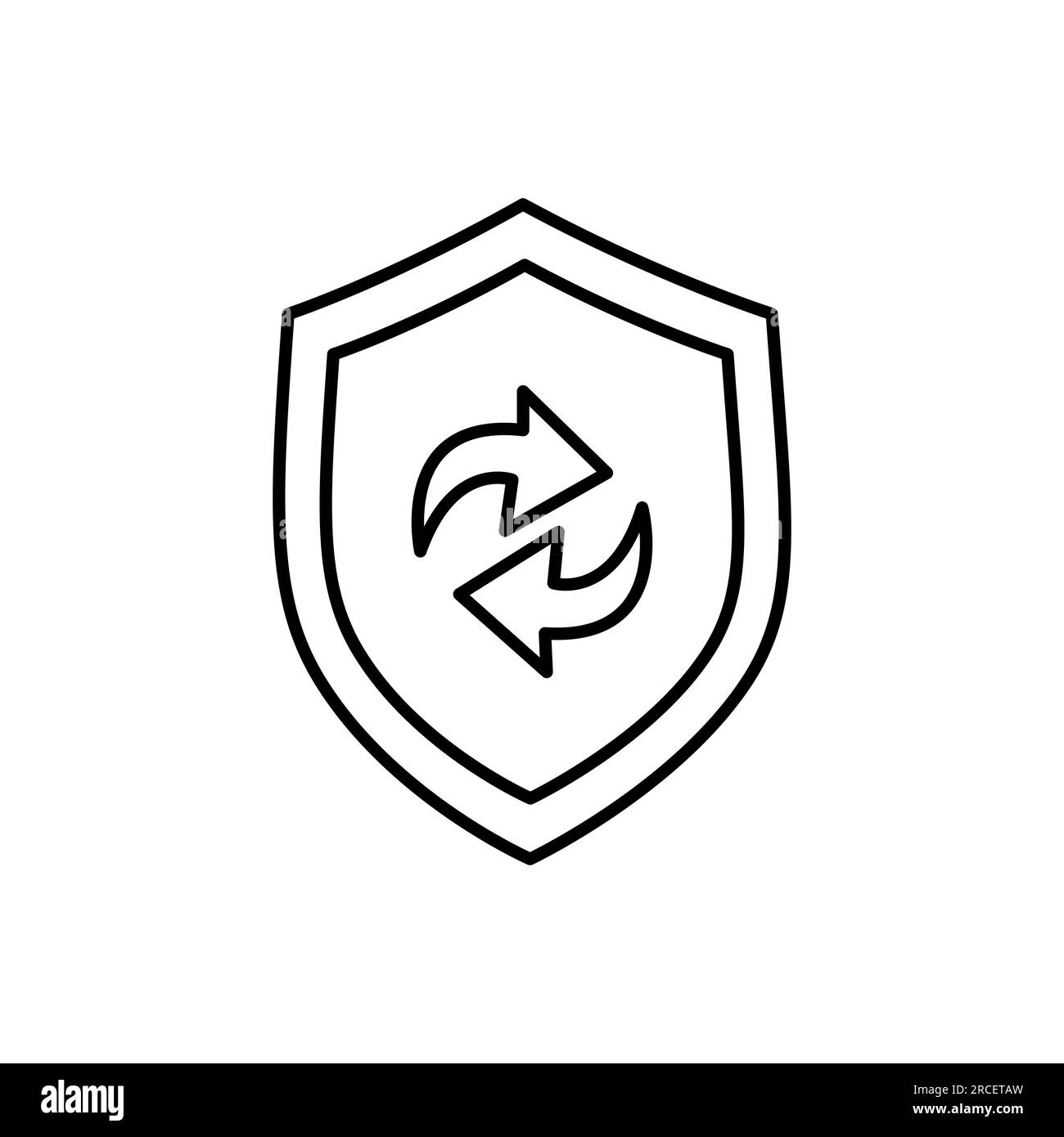 Insurance renewal icon, line vector Stock Vector Image & Art - Alamy