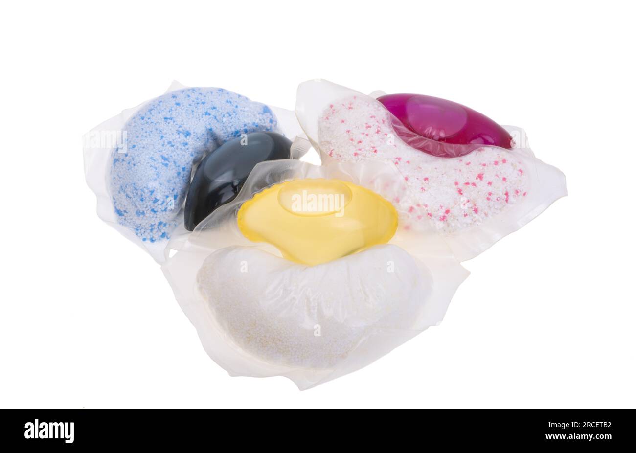 washing capsules isolated on white background Stock Photo - Alamy