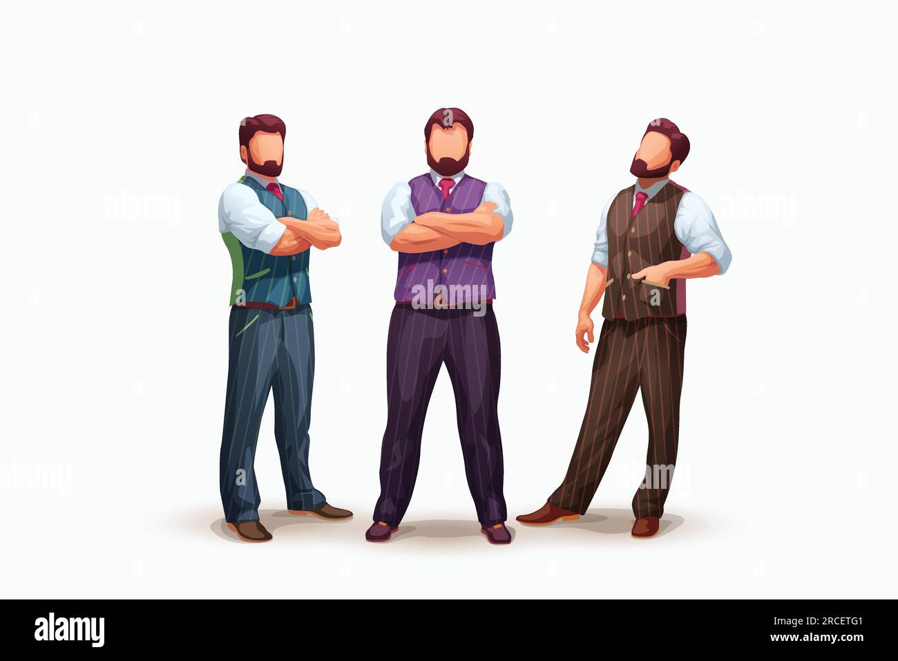 top managers ready work hard on white Stock Vector Image & Art - Alamy