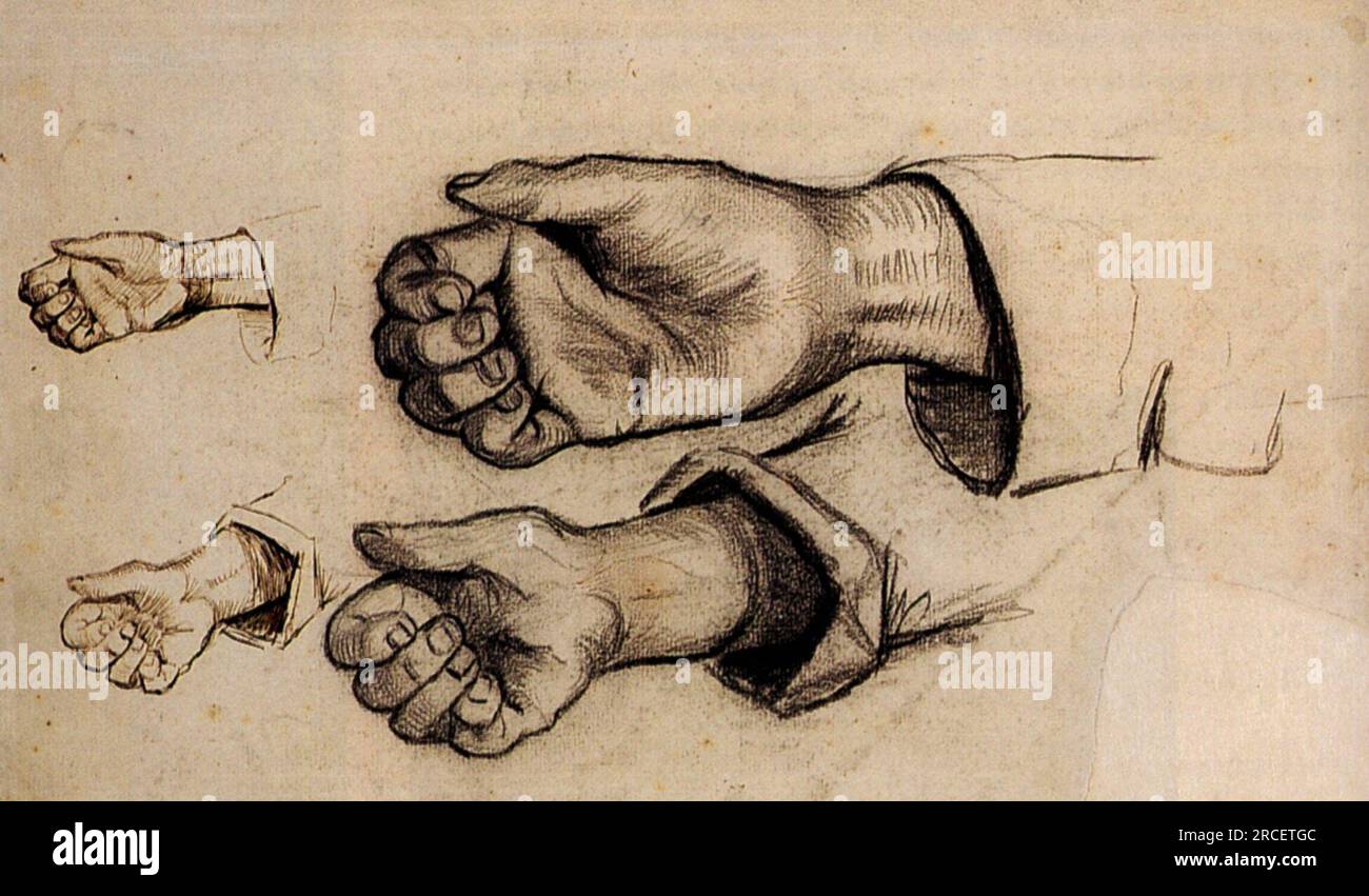 Four Hands c.1885; Nunen / Nuenen, Netherlands by Vincent van Gogh ...