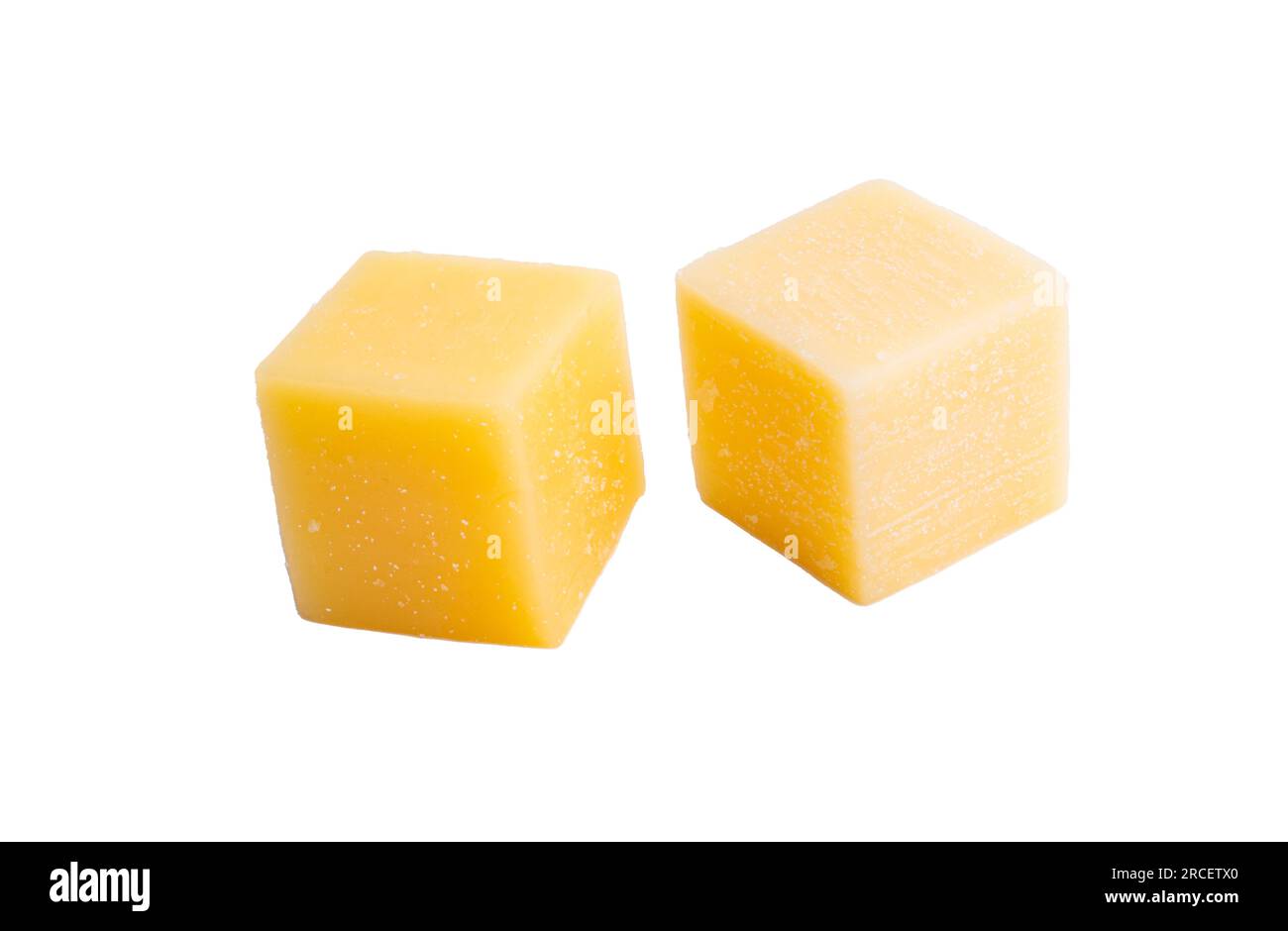 cheese cubes isolated on white background Stock Photo - Alamy