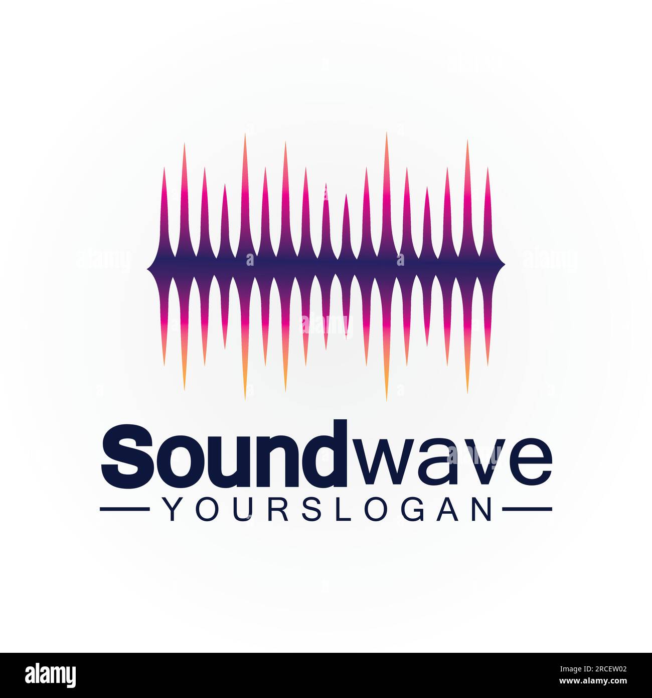 Sound wave logo and symbol vector Stock Vector Image & Art - Alamy