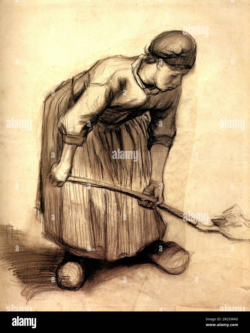 Peasant Woman Digging 1885; Nunen / Nuenen, Netherlands by Vincent van ...