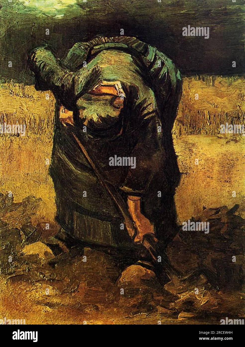 Peasant Woman Digging 1885; Nunen / Nuenen, Netherlands by Vincent van ...