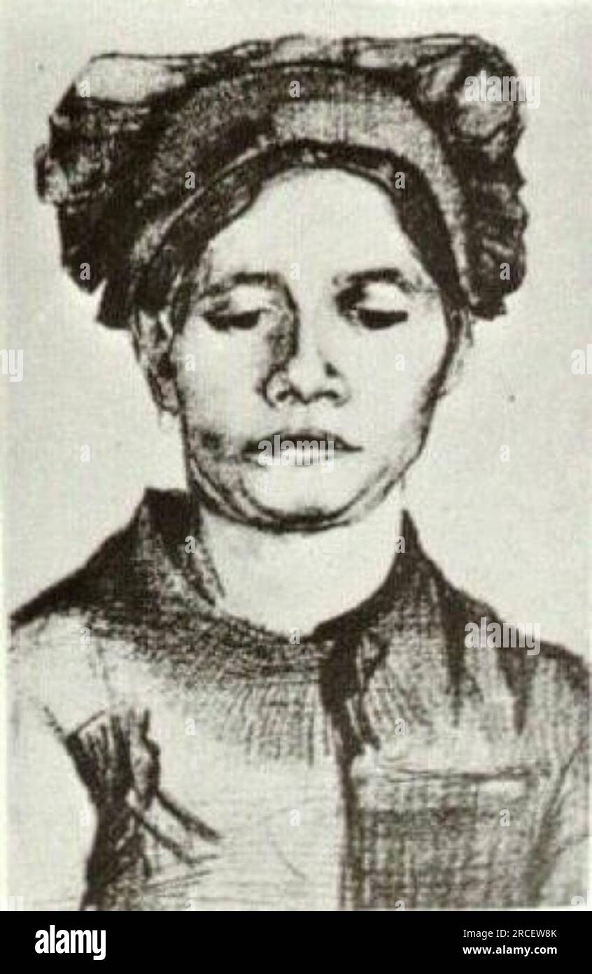 Peasant Woman, Head 1885; Nunen / Nuenen, Netherlands by Vincent van ...