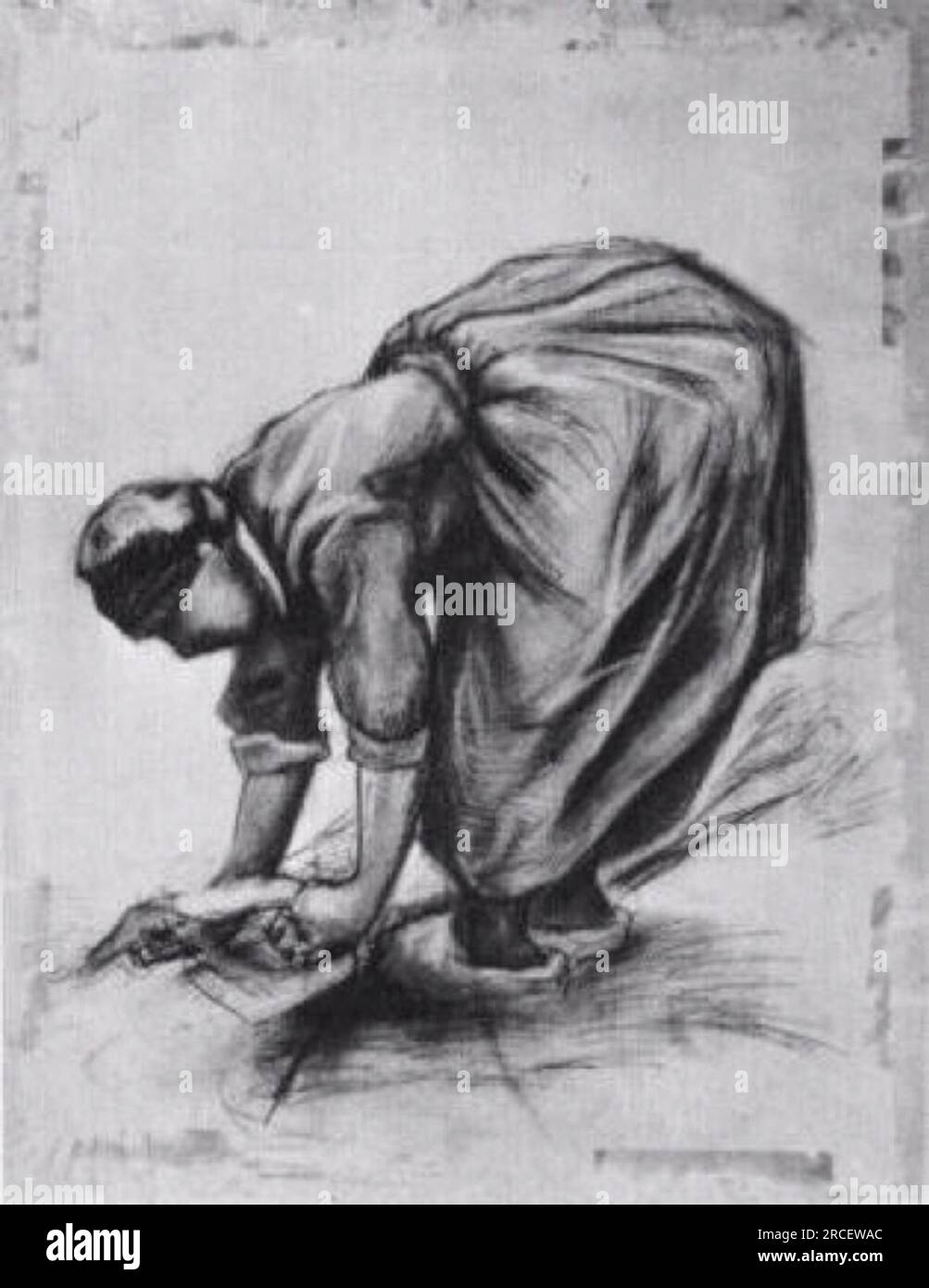 Peasant Woman, Stooping 1885; Nunen / Nuenen, Netherlands by Vincent ...