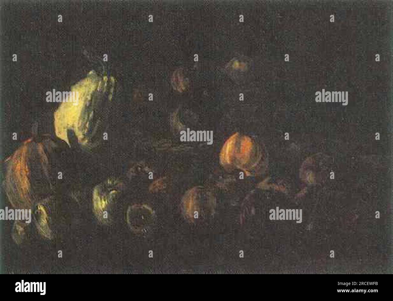 Still life with a basket of apples and two pumpkins 1885; Nunen ...