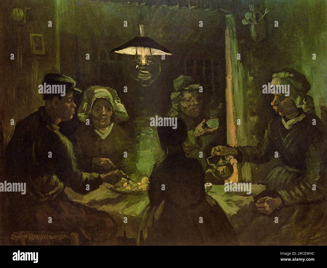 The Potato Eaters (preliminary oil sketch) 1885; Nunen / Nuenen ...