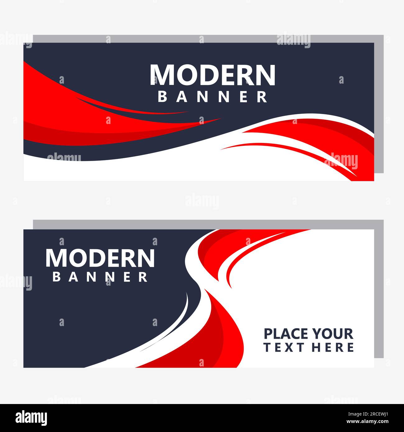 Red banner design template vector illustration, Geometric Stock Vector ...