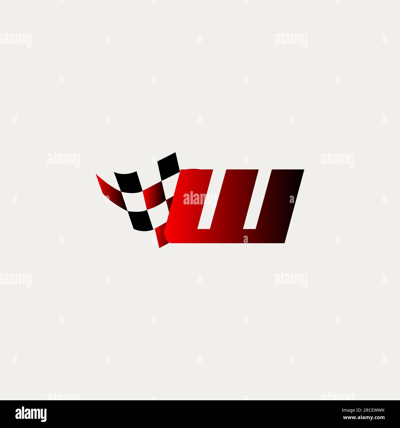 letter W flag racing race design vector Stock Vector Image & Art - Alamy