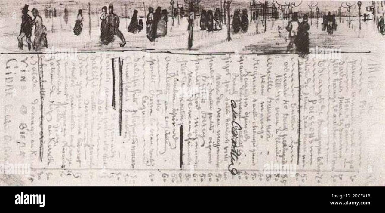 Restaurant paris 1800s hi-res stock photography and images - Alamy