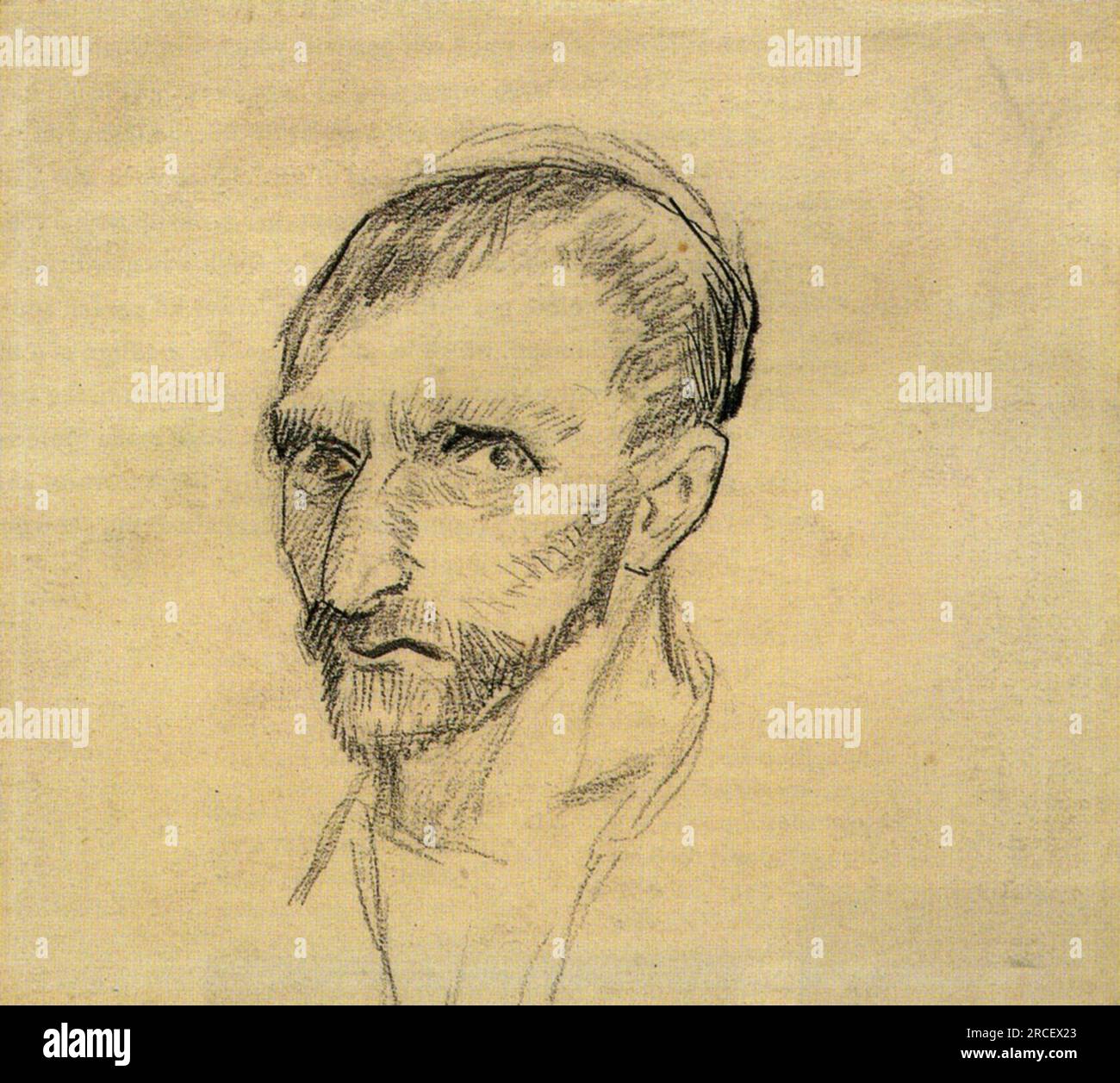 Self-Portrait 1886; Paris, France by Vincent van Gogh Stock Photo - Alamy