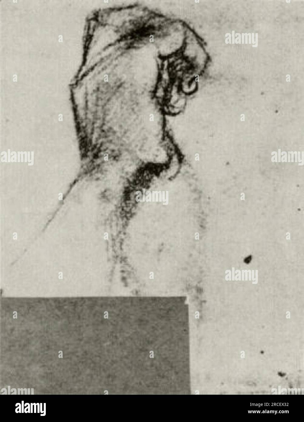 Sketch of a Left Hand 1886; Antwerp, Belgium by Vincent van Gogh Stock ...