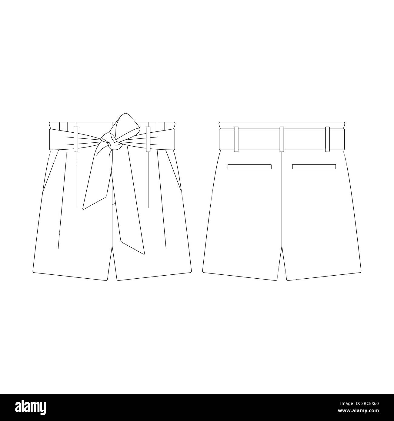 Shorts template Cut Out Stock Images & Pictures - Alamy